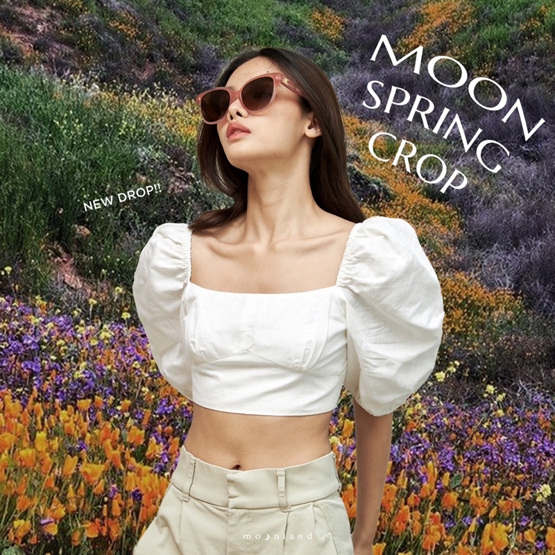 Moon Spring Crop - 100 Linen - moonland.official - ThaiPick