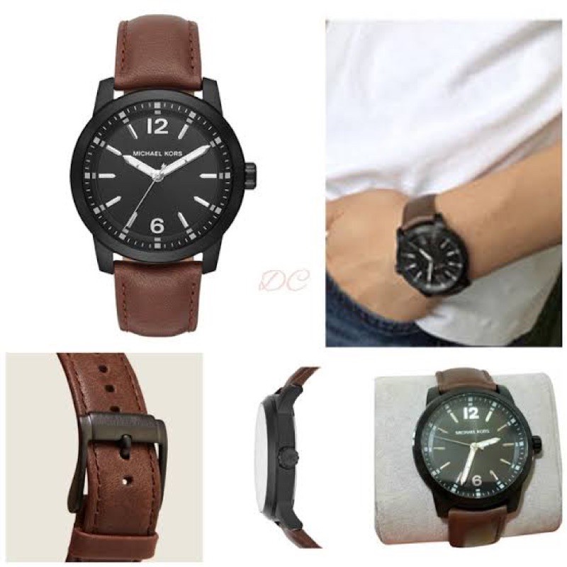 (ผ่อน0%) นาฬิกา Michael Kors Vonn Leather Watch MK8651 สายหนัง สีน้ำตาล ...