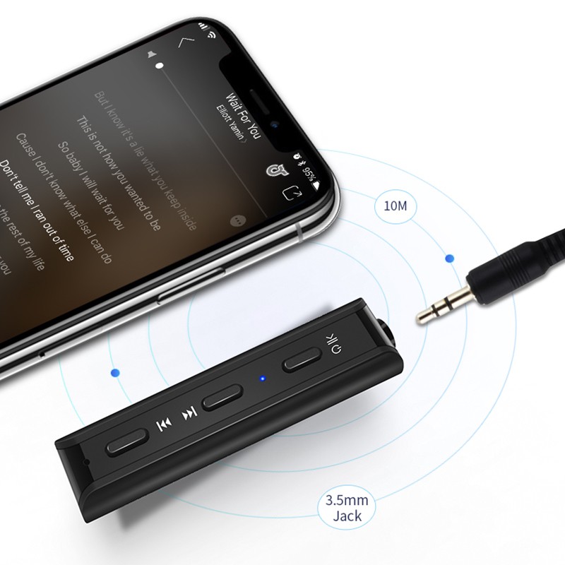 Wireless Bluetooth V4.2 Receiver Mini Audio Transmitter Aux 3.5Mm Jack ...