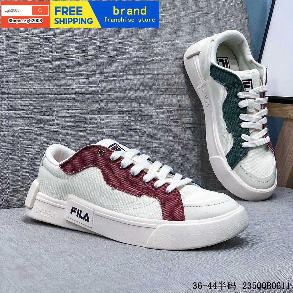 Fila FUSION Tide Brand 2021 รองเท้าผ้าใบลําลองแฟชั่นสําหรับผู้ชายเหมาะ ...