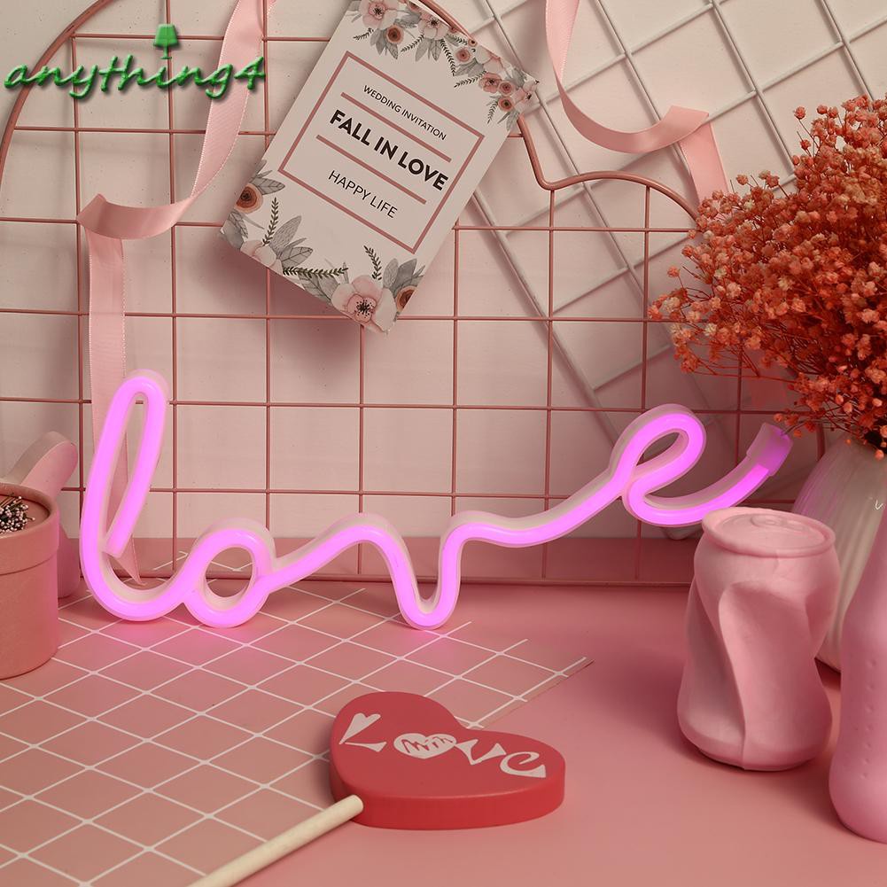 Cotton Light★ Creative LOVE Sign LED Neon Light USB/Battery Powered ...