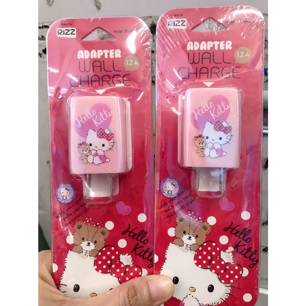 [ลิขสิทธิ์แท้ Sanrio] Rizz(ริซ) ที่ชาร์จลาย Sanrio Adapter Wall Charge ...