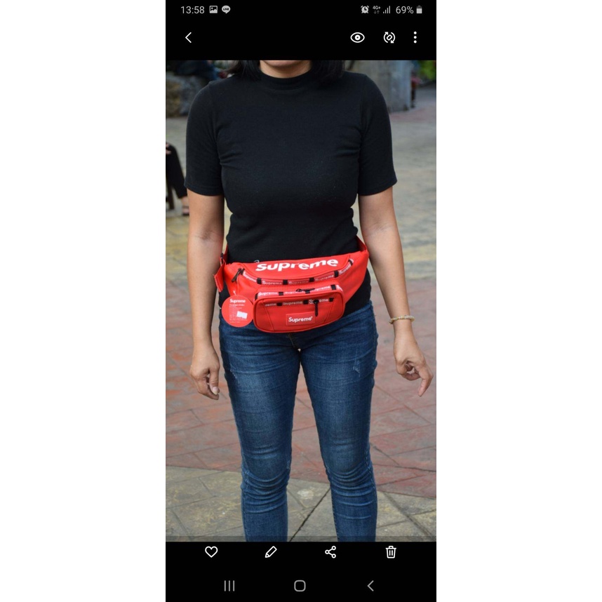 กระเป่าสะพายข้างและคาดเอวสกีนsupremeกHb0025กันน้ำ100 7GDX - 9834vwqwms ...