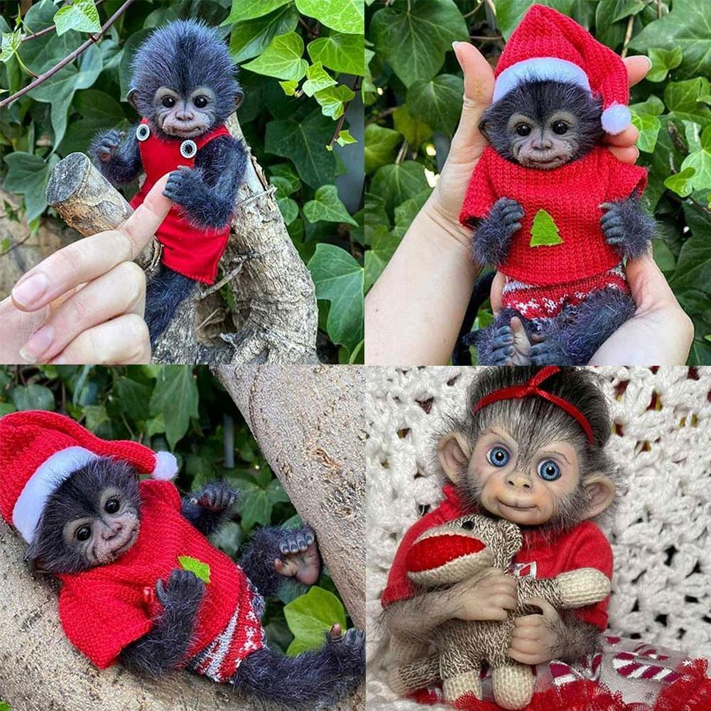 8 Inch Reborn Doll Kit Monkey Baby Doll Soft Silica Gel Doll With ...