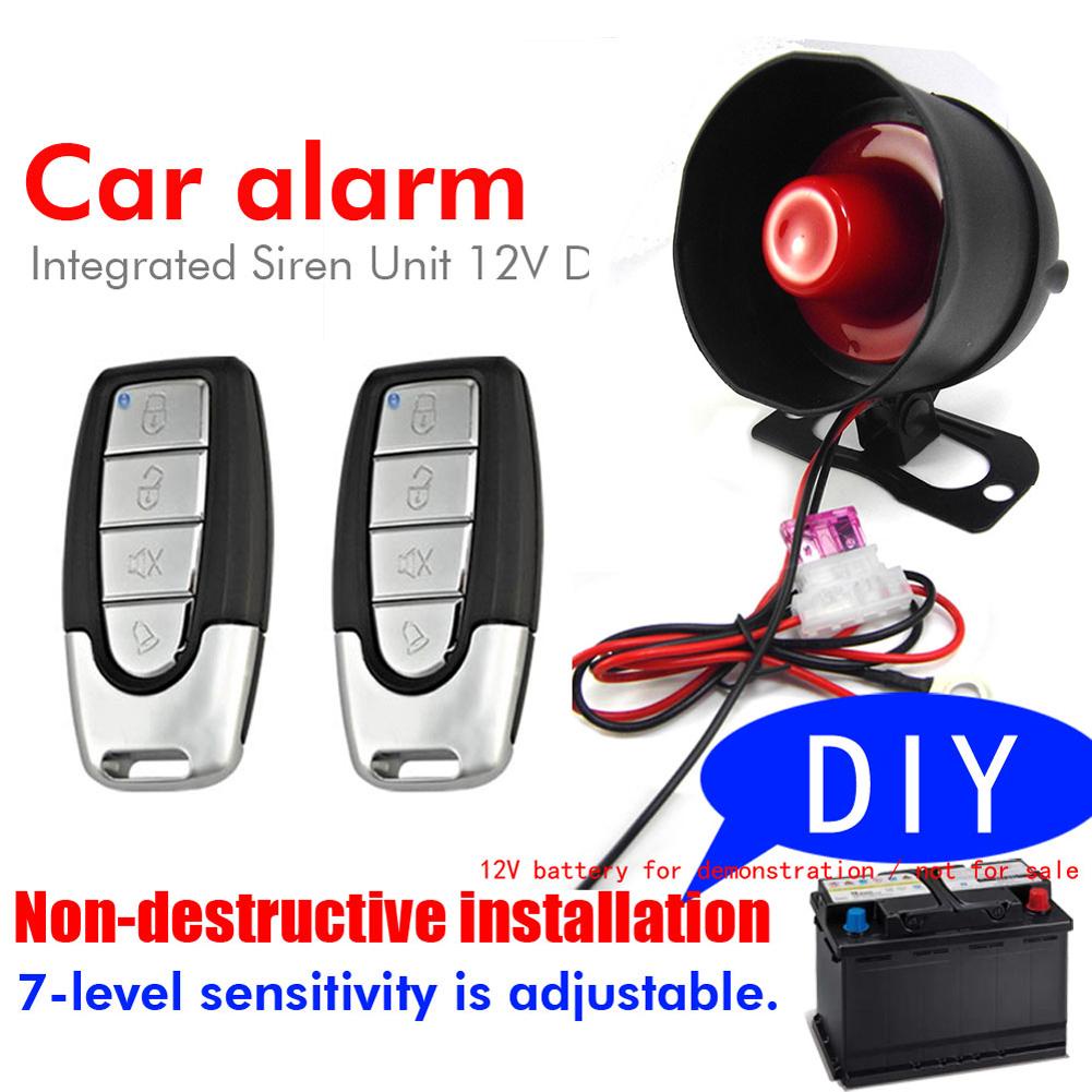433.92mHz Car Smart Alarm System Wireless Remote Push Button Start ...