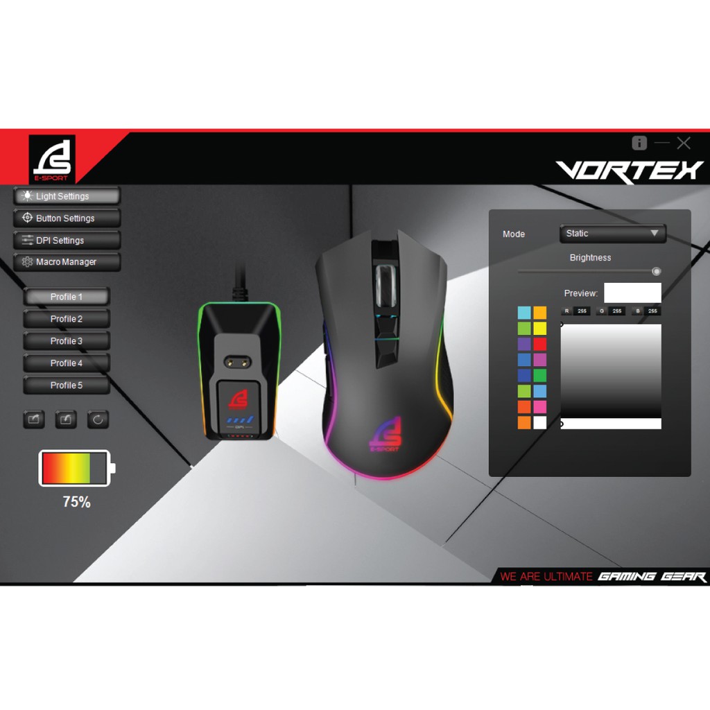 SIGNO E-Sport Wireless Macro Gaming Mouse VORTEX รุ่น WG-900 (เกมส์มิ่ง ...