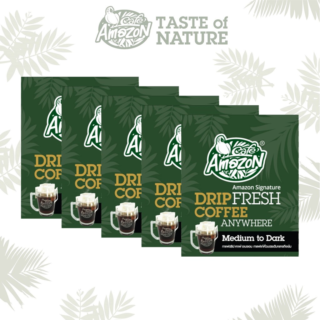 Café Amazon Drip Coffee กาแฟดริป คาเฟ่ อเมซอน (Original) 1 กล่อง บรรจุ ...