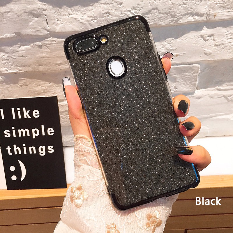 Casing OPPO A5 2020 A9 2020 A3S A5S A12 A12E A39 A57 A83 A1 F1S F5 Case Bling Glitter Soft Cover ...