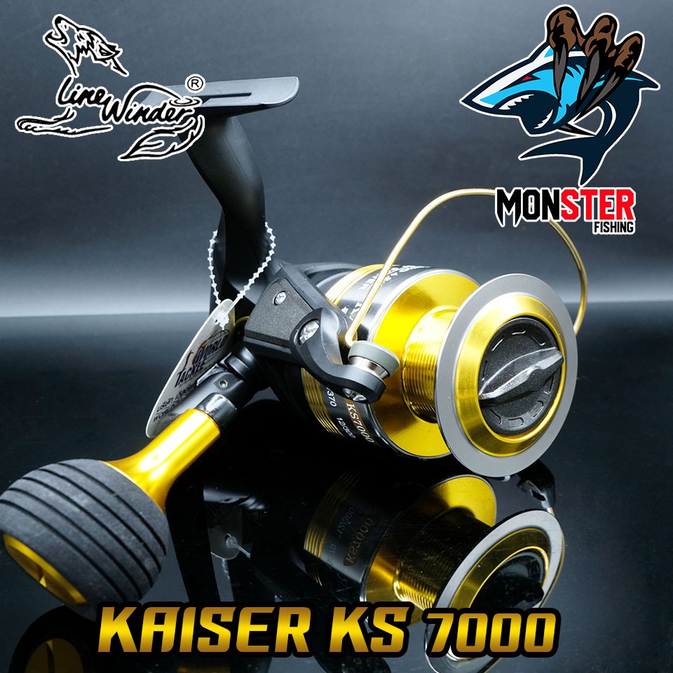 รอกตกปลา รอกสปินนิ่งหมาป่า LINE WINDER รุ่น KAISER KS 20003000400050007000 - krakentackle - ThaiPick
