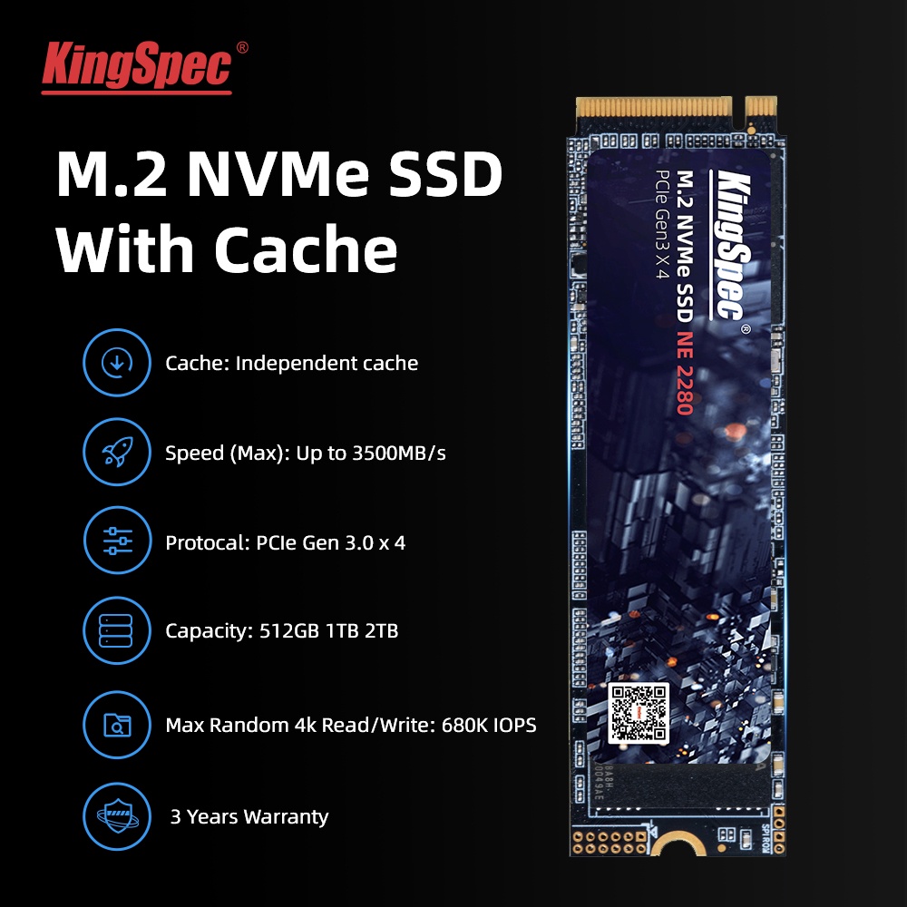 KingSpec m2 ssd PCIe 1TB M.2 256GB SSD 2280 512GB 128GB NVMe M Key hdd dram for Desktop Laptop ...