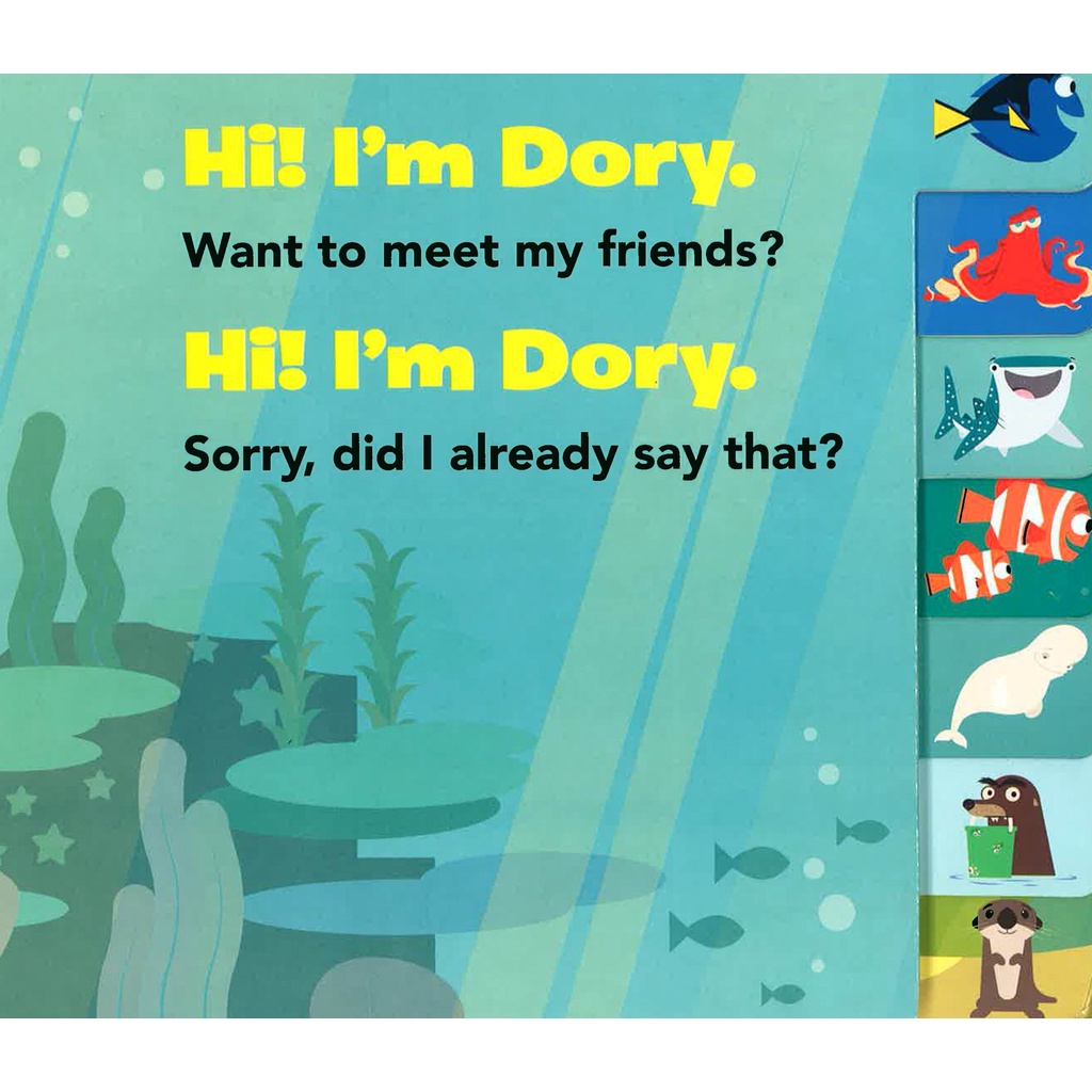 BBW หนังสือ Disney Finding Dory Hello Dory ISBN 9780736436250 ...