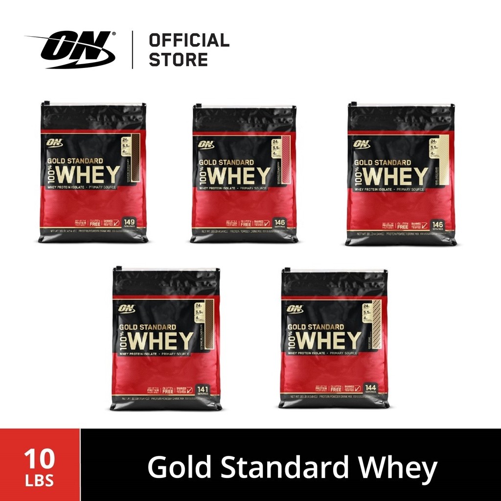 Optimum Nutrition Gold Standard Whey 10 lbs เวย์โปรตีน เพิ่มกล้ามเนื้อ ...