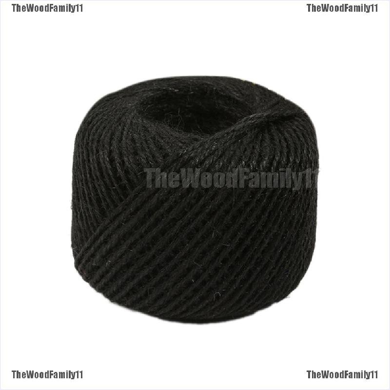 TWF 50M 2MM Wrap Gift Link Paper Tag Jute Burlap Ribbon Twine Rope Cord ...