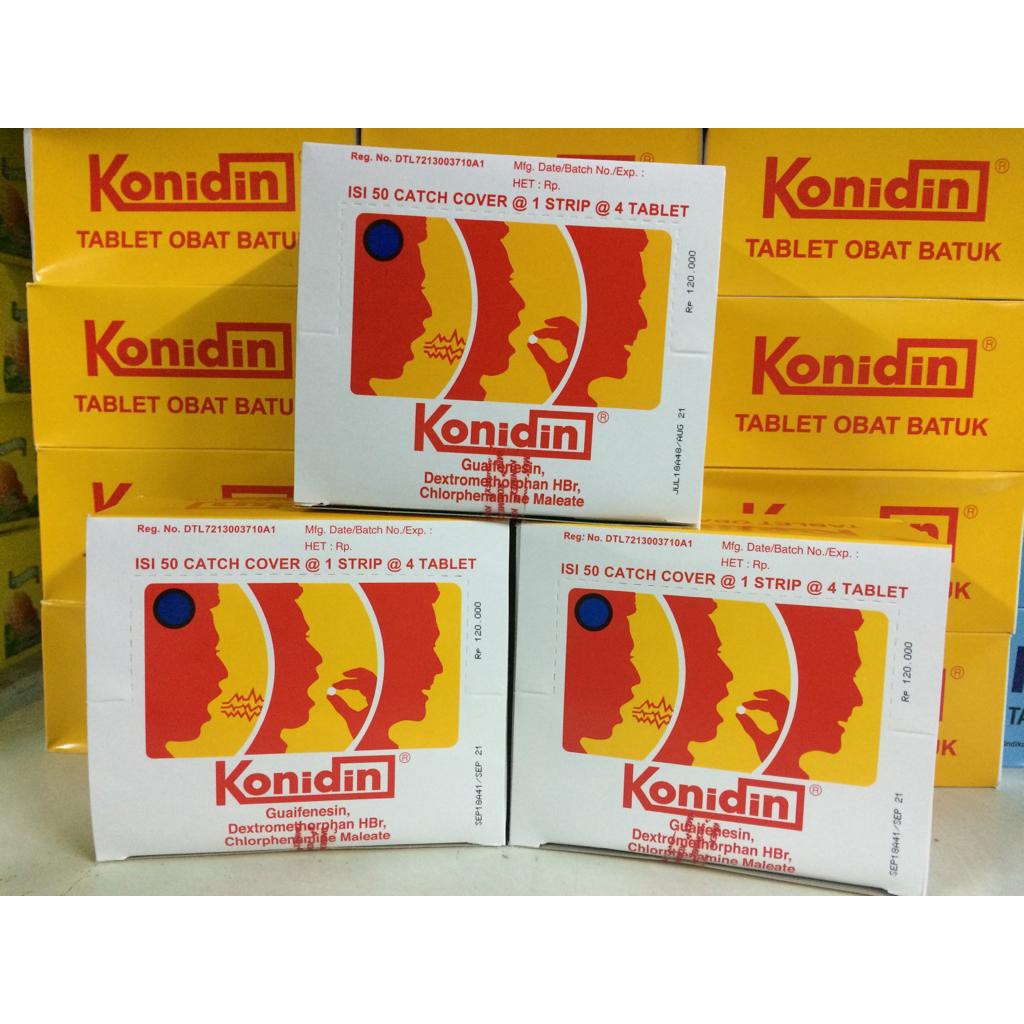 Konidin Contents 50 Catch Cover @ 1 Strip @ 4 Tablets rXNJ | Shopee ...
