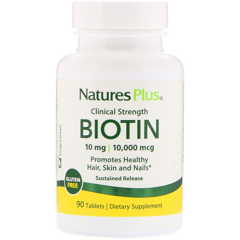 Nature's Plus, Biotin, Sustained Release, 90 Tablets | Shopee Thailand