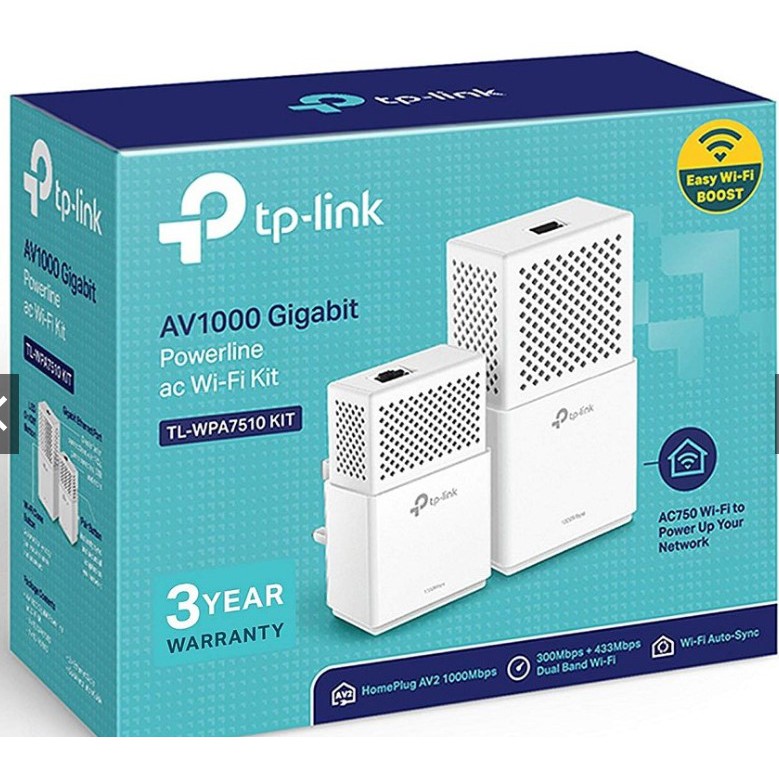 Tp link WIRELESS LAN POWER LINE (เพาเวอร์ไลน์) TP-LINK AC750 AV1000 WI ...
