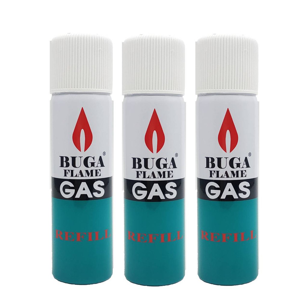 แก๊สกระป๋อง แก๊สเติมไฟแช็ค ขนาดบรรจุ 50 กรัม BUGA FLAME GAS REFILL 50 ...