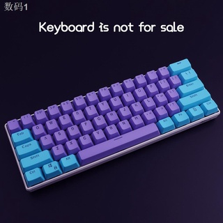 【ข้อเสนอพิเศษ】 ﺴBlue purple Keycap,Topwang 61 PBT keycaps Specials ...
