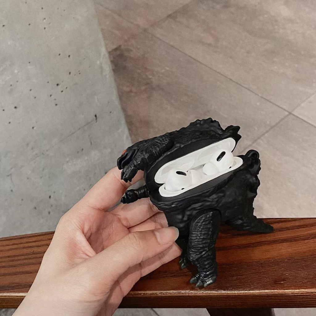 Cute cartoon Godzilla Kong Kim For Apple Airpods1 / 2 Pro3 Headset Set ...