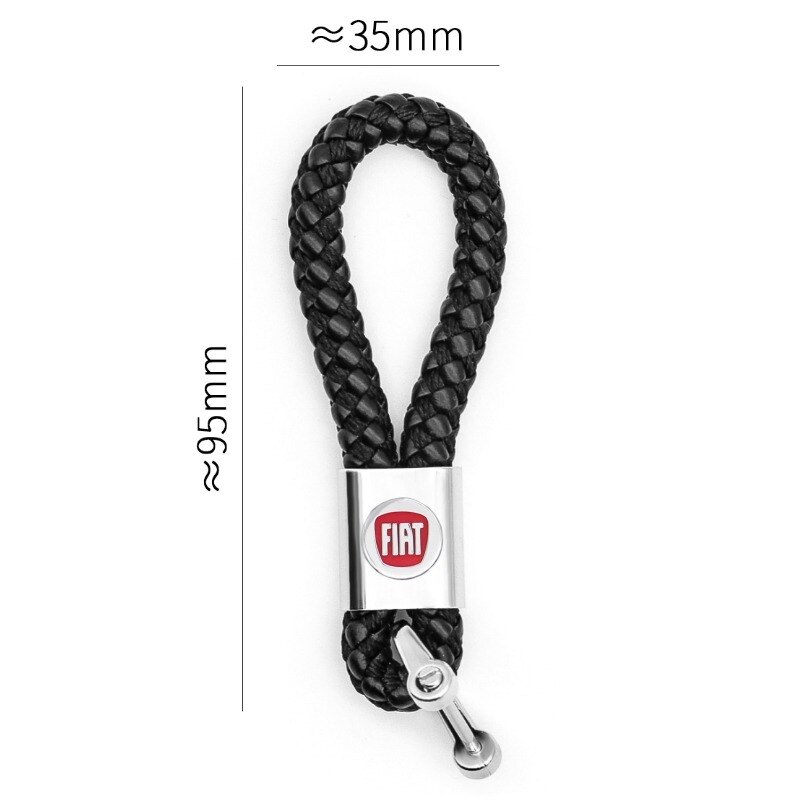 พวงกุญแจรถ ลายโลโก้รถยนต์Braided Rope Car Keychain 3D Metal Emblem Key ...