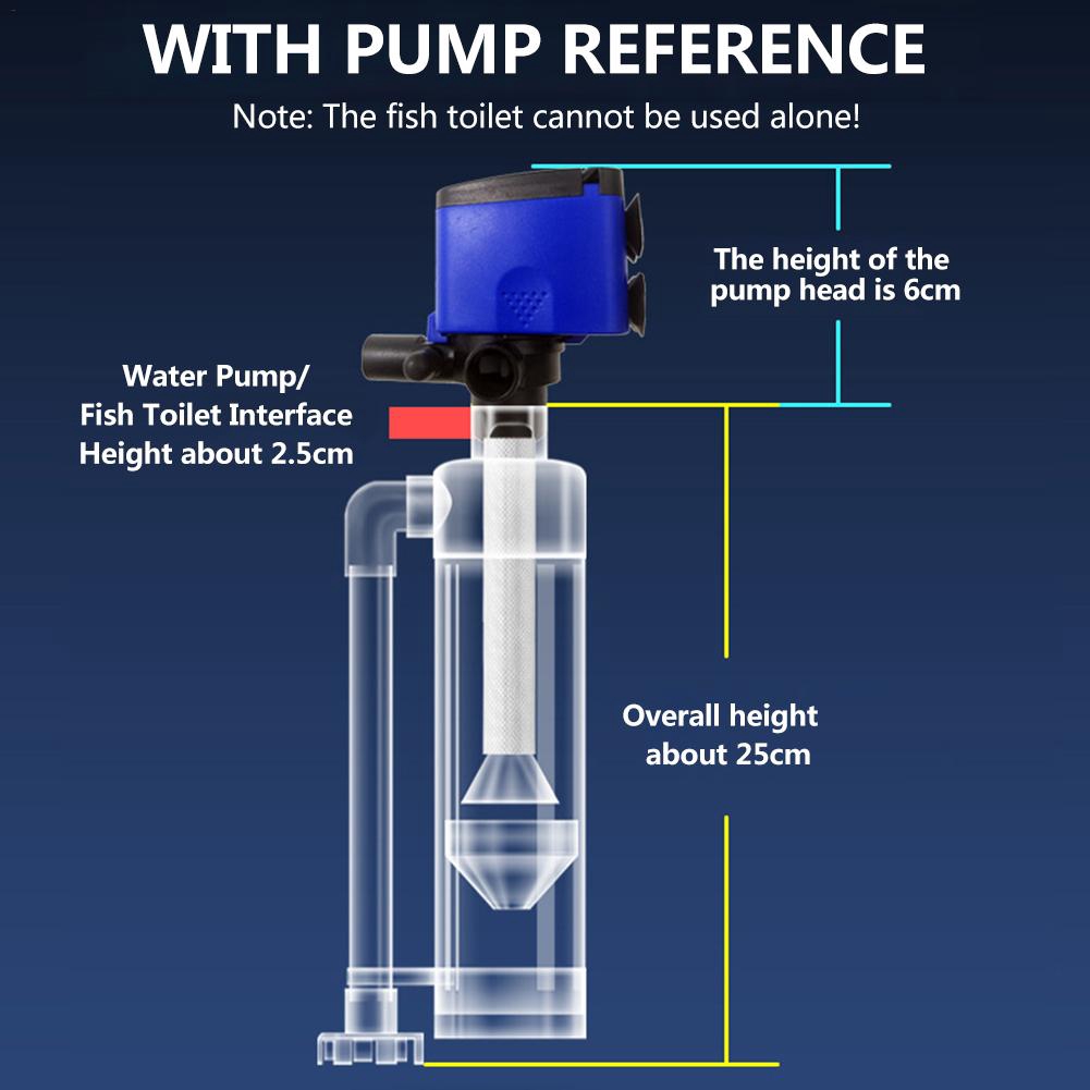 【han】Fish Tank Aquarium Cleanier Tool Fish Toilet Fish Tank Fecal ...