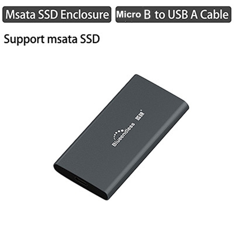 MSATA Aluminum 1.8 USB 3.0 Computer HDD and PCIE NVMe M.2 M key SSD Box ...