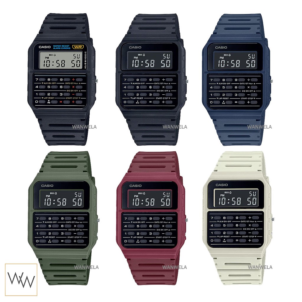 ใส่โค้ดลดเพิ่ม ของแท้ นาฬิกาข้อมือ Casio ผู้ชาย รุ่น CA-53W CA-53WF ...