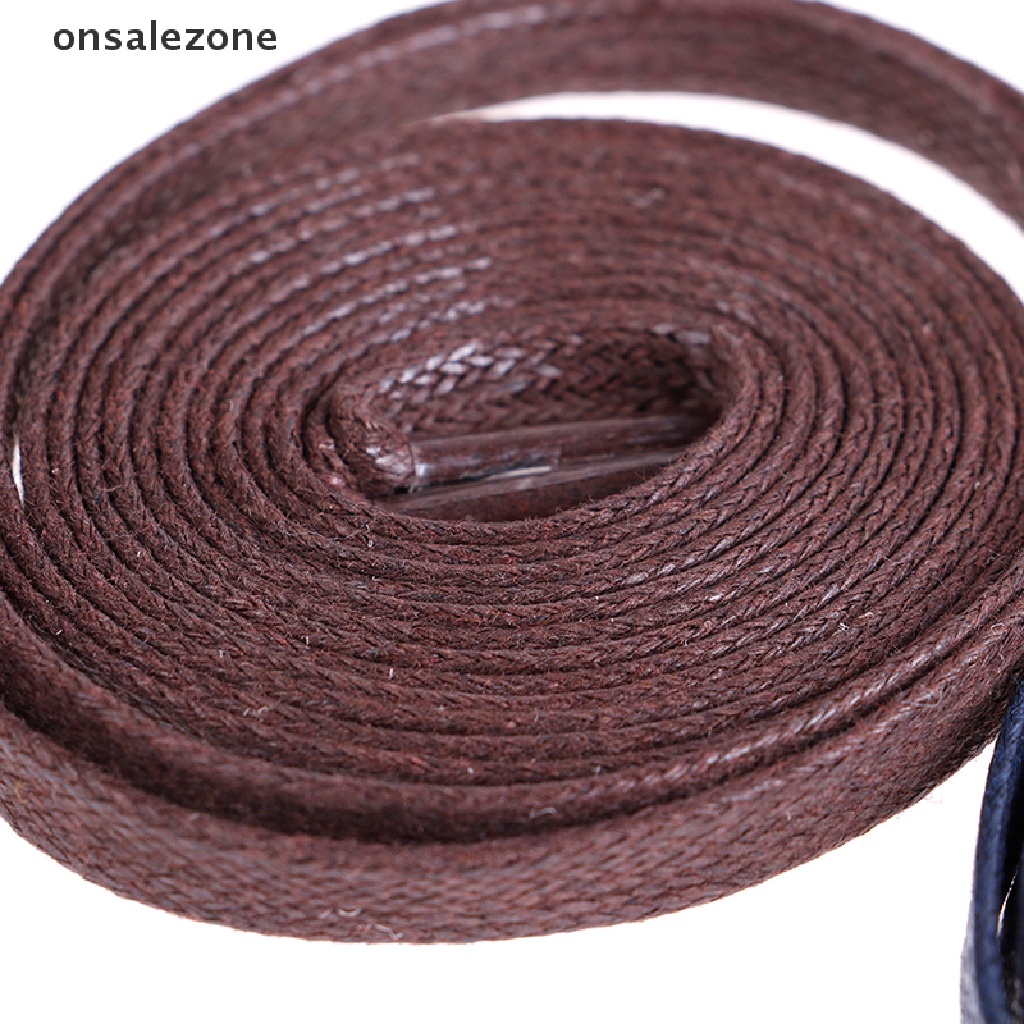 OZTH 1Pair shoelaces flat round leather shoes shoe strings 80cm /100cm ...