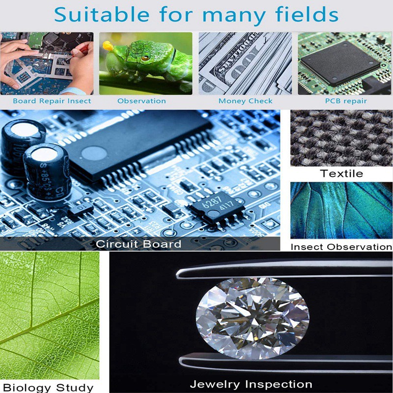 Apexel 100X Macro Phone Lens Fish Eye Lens Led Light Microscope Pocket ...