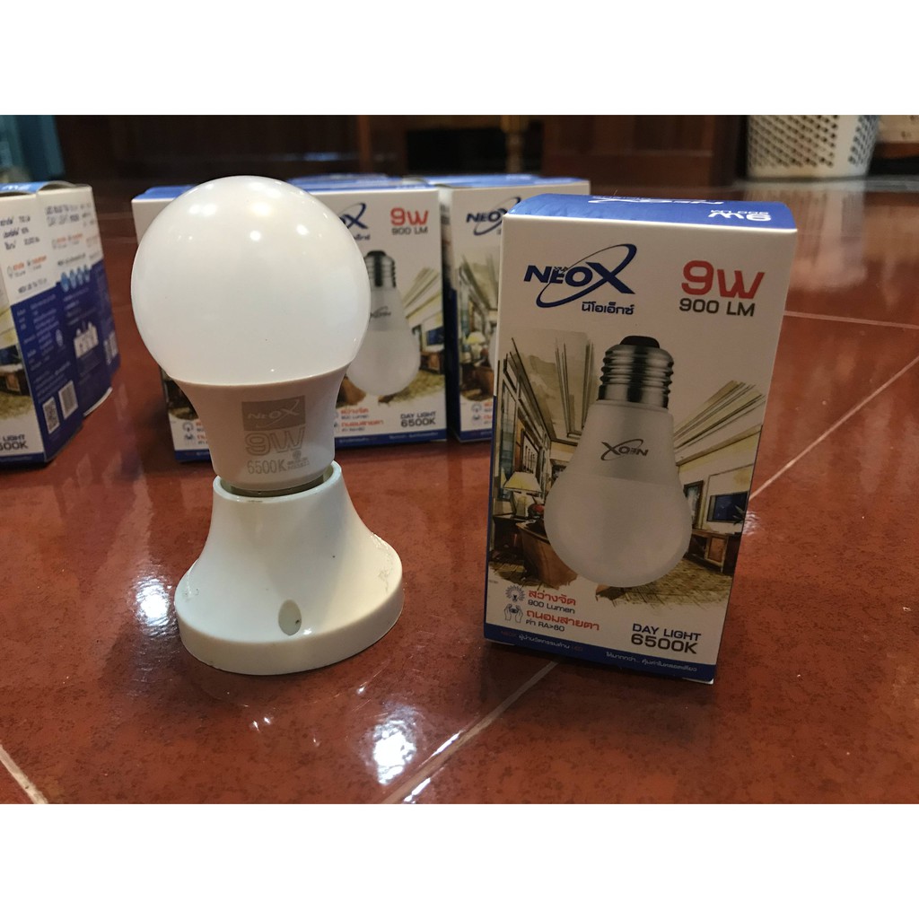 หลอดไฟ NeoX LED Bulb 9W แสงขาว | Shopee Thailand