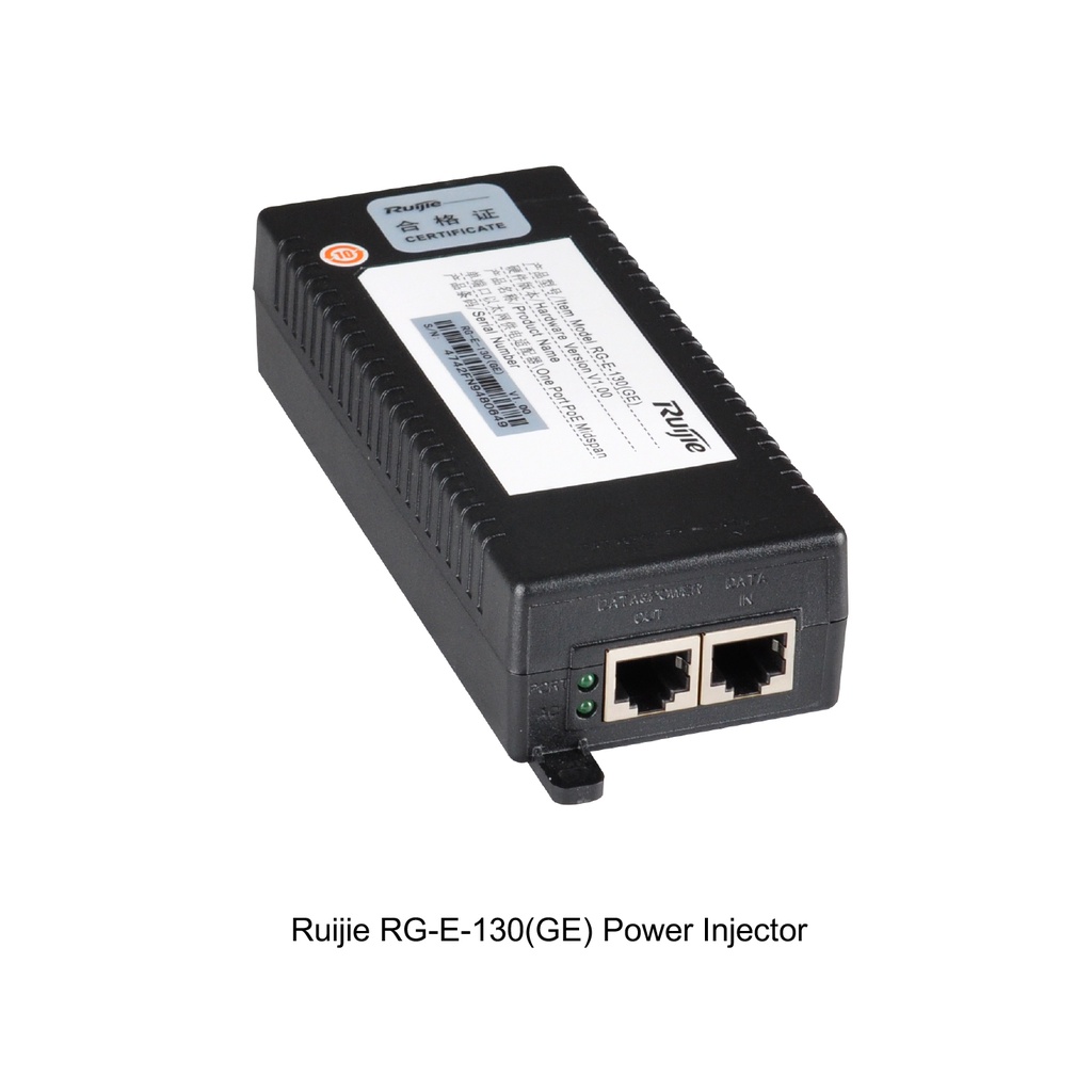 Ruijie RG-E-130(GE) POE Injector 802.3at POE Reyee 1-port PoE adapter ...