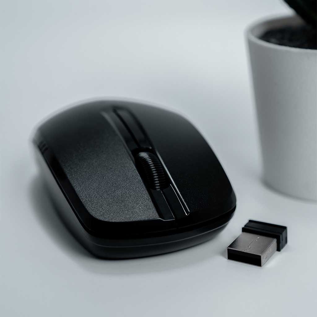 เม้าส์ไร้สาย(แบบเงียบ) สีดำ Metoo รุ่น EOSE 2.4G wireless silent ...