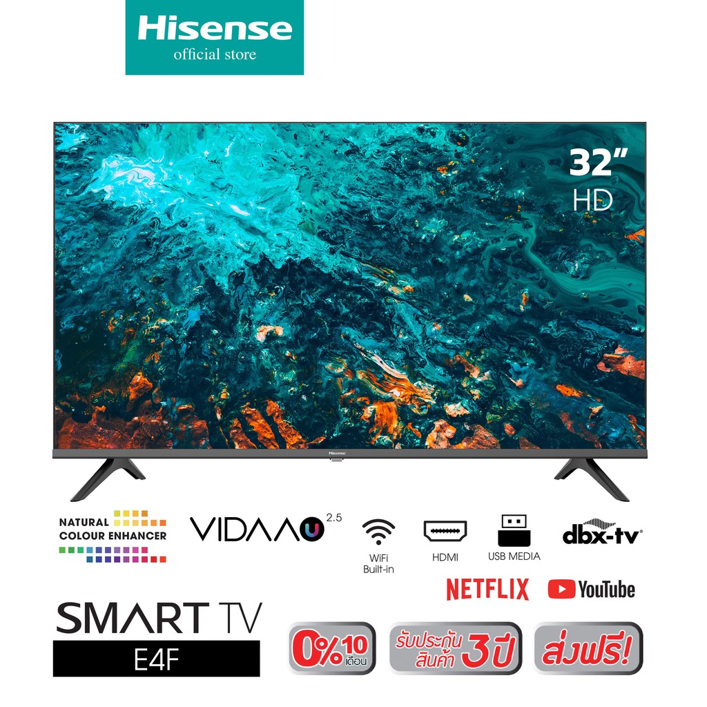 HISENSE SMART TV 4K UHD 75 นิ้ว Premium UHD TV รุ่น 75A7G B Grade ...