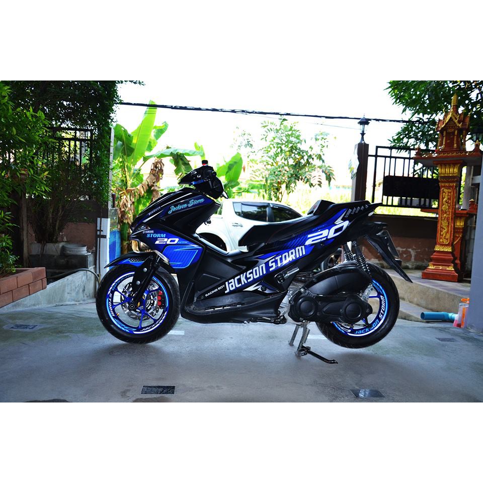 สติ๊กเกอร์แต่งลายรถ YAMAHA AEROX 155 ลาย JACKSON STORM - lkbsticker ...
