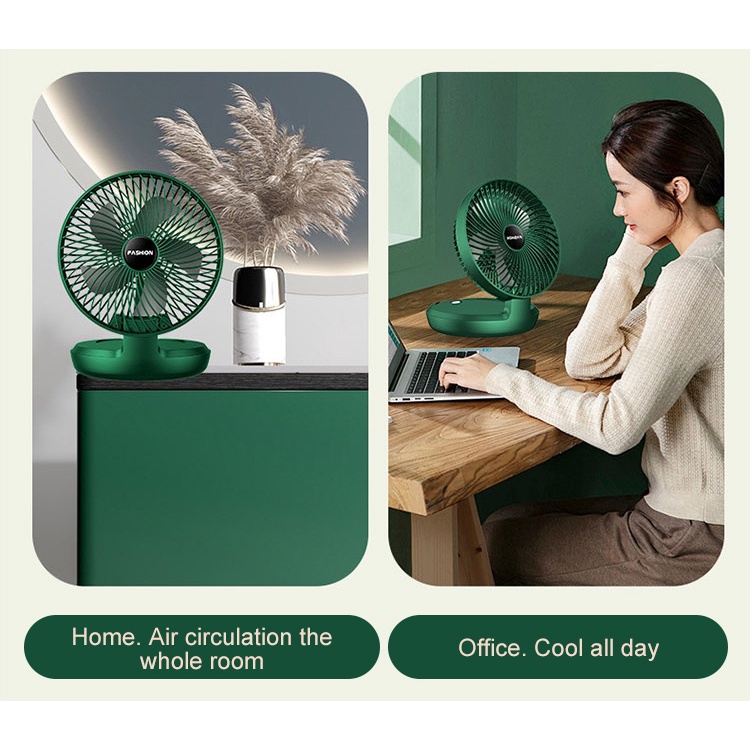 8 Inch USB Mini Foldable Fan Office Household Fan Desktop Portable Air ...