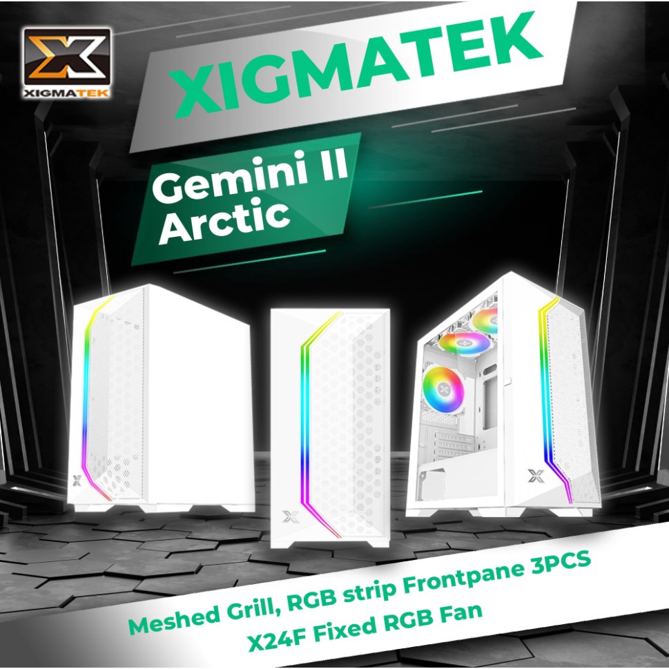 Case(เคสเปล่า) XIGMATEK GEMINI II ARCTIC | Shopee Thailand