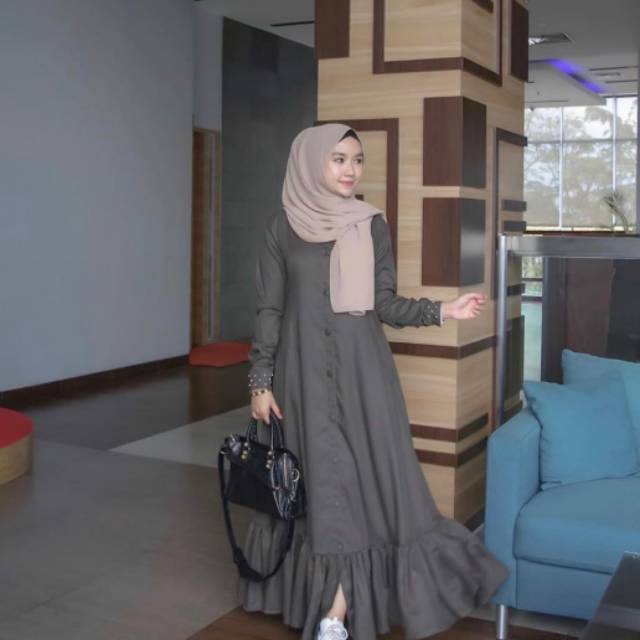 ราคาถูกราคาถูก ... ชุดเดรส Delisya (Ld 105 Pj 140) สําหรับชาวมุสลิม ...