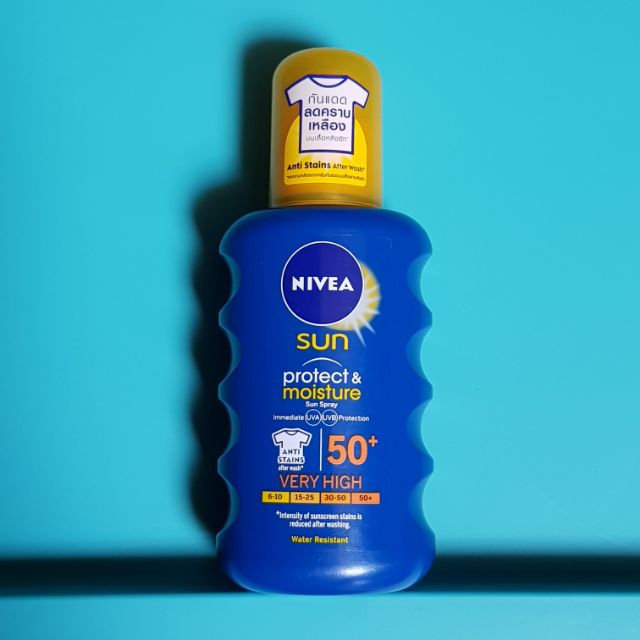 NIVEA sun protect&moisture spray SPF 50+ ขนาด 200 ml. | Shopee Thailand