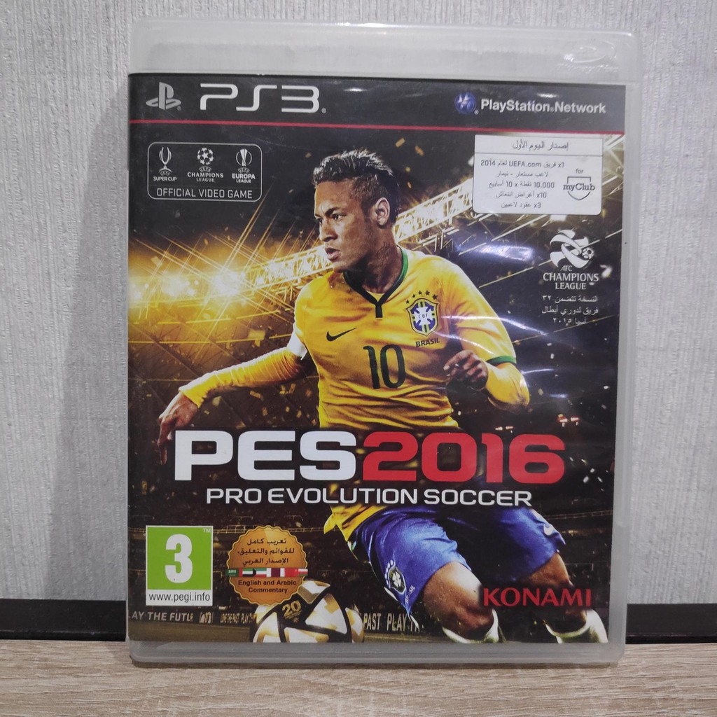 {ENGLISH} PES 16 2016 PS3 แผ่นเกมส์แท้ Playstation 3 มือ 2 แผ่นสภาพดี ...