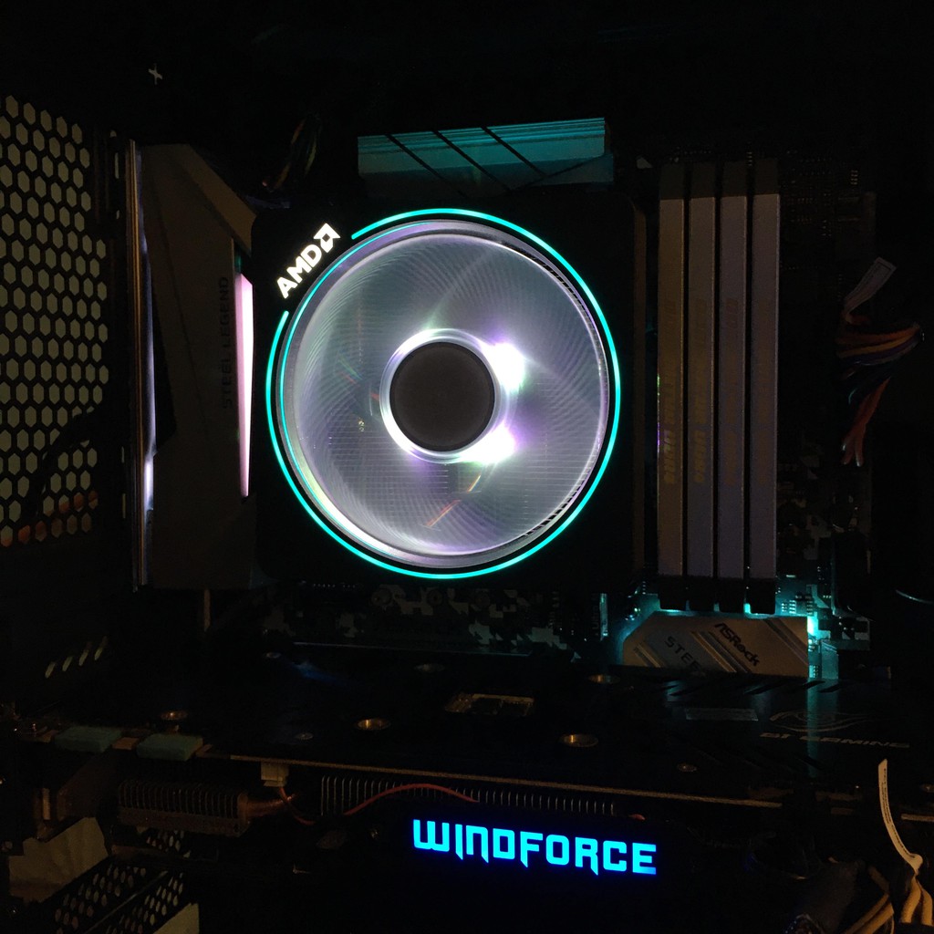 AMD Wraith Prism RGB CPU Cooler for AM4 AM3+ FM2+ - stampkong - ThaiPick
