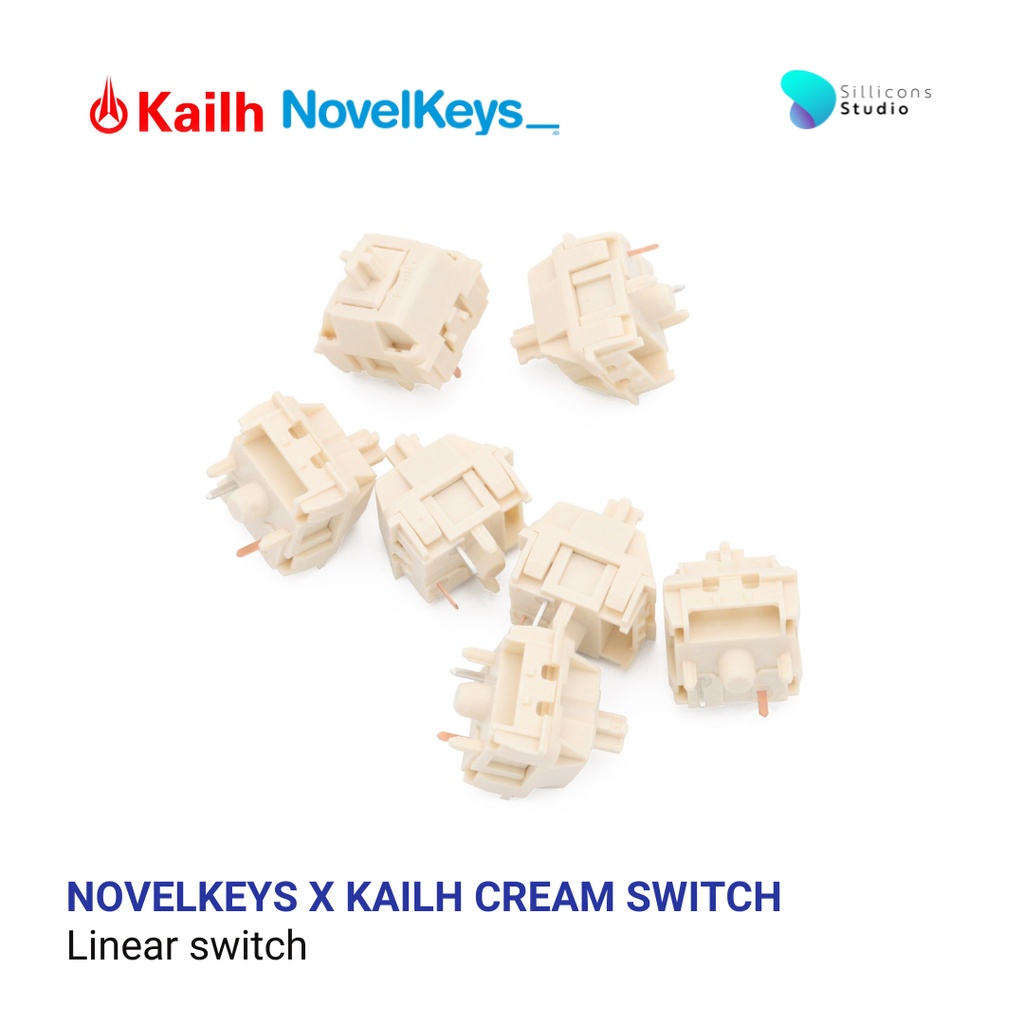 NK Cream Novelkeys x Kailh Cream Custom Keyboard Switch | Shopee Thailand