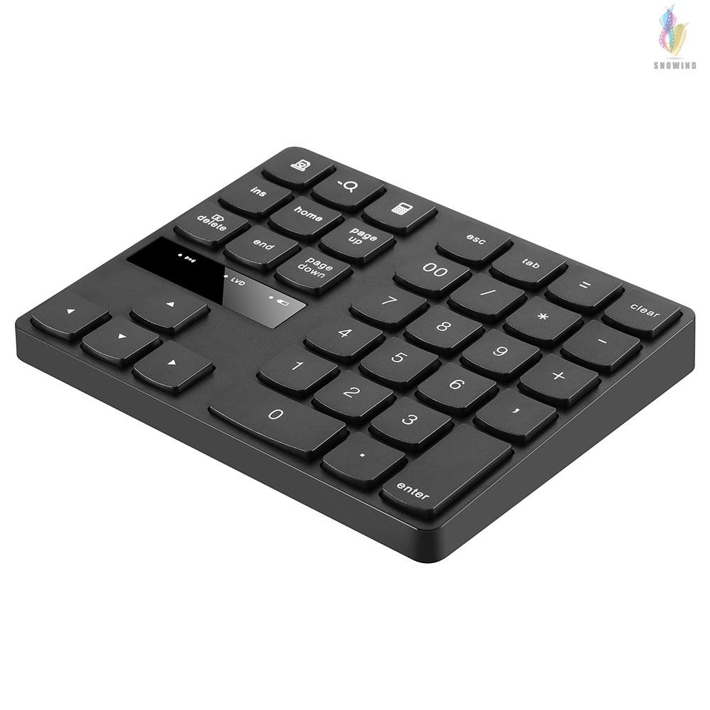 2.4G Wireless Numeric Keyboard Portable 35 Keys Financial Accounting ...