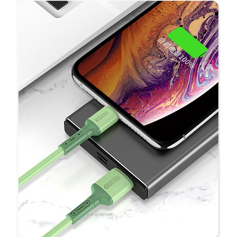 Micro Usb Cable 3a Fast Charging Liquid Soft Silicone Cable For Samsung ...