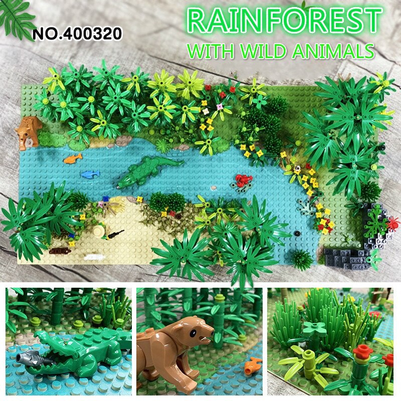☄Base Plates Tropical Rainforest Amazon Jungle Building Blocks Lego ...
