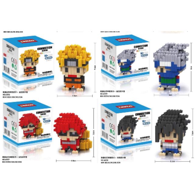 Lego nanoblocks Linkgo Ninja Naruto Size M ⭐️ ตัวต่อ เลโก้นาโนบล็อค แบบ ...