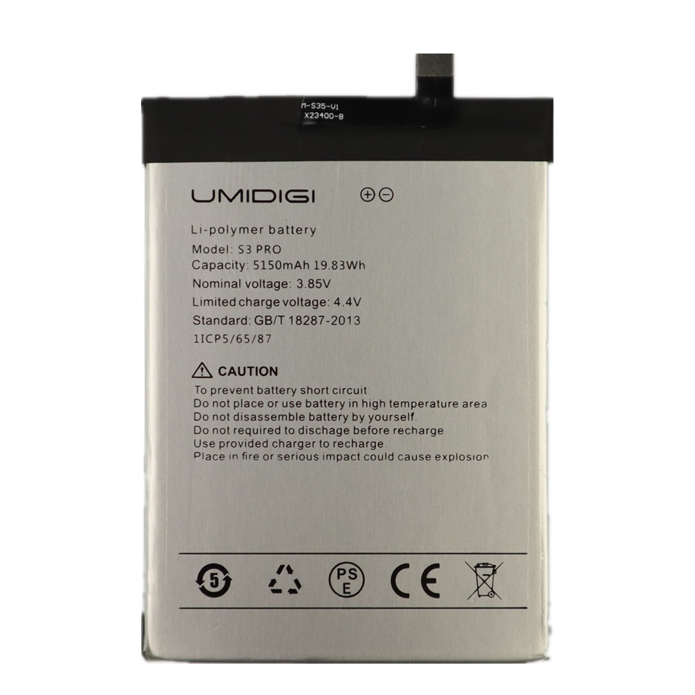2022 100 Original UMI Battery For Umidigi S3 Pro F1 F1 Play 5150mAh ...