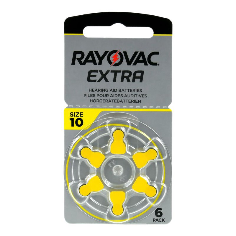 ถ่านเครื่องช่วยฟัง 10/A10/10A/PR536 ถ่านหูฟัง Raynovac แพ็ค 6 ก้อน 1.45v ขายส่ง 3 แพ็คขึ้นไป ...