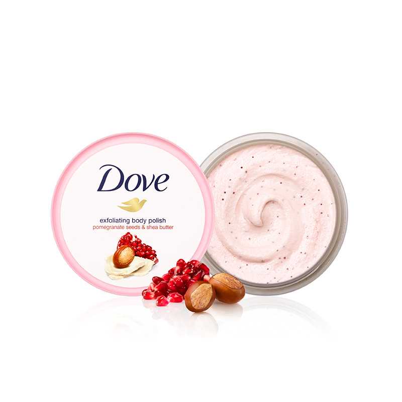 【COD】 Dove Ice Cream Red Pomegranate Body Scrub 225ml Peeling Chicken ...