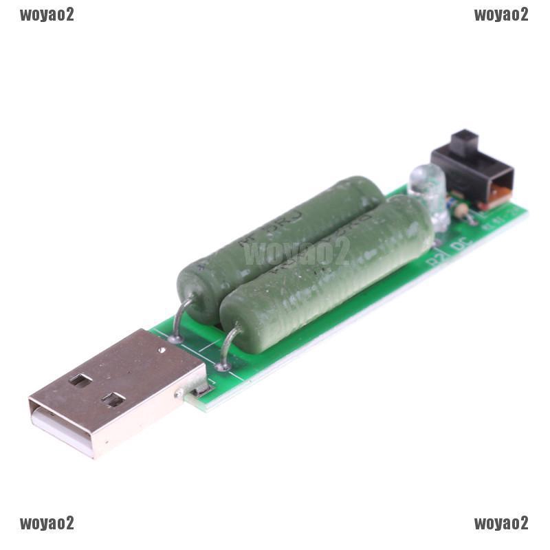 USB Mini Discharge Interface Load Resistor พร้อมสวิทช์ 2 A 1A สีเขียว ...