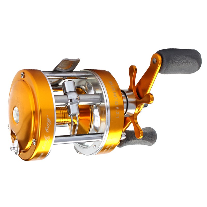 Full Metal Drum Fishing Reel Centrifugal Dual Braking System 40 5.21 ...